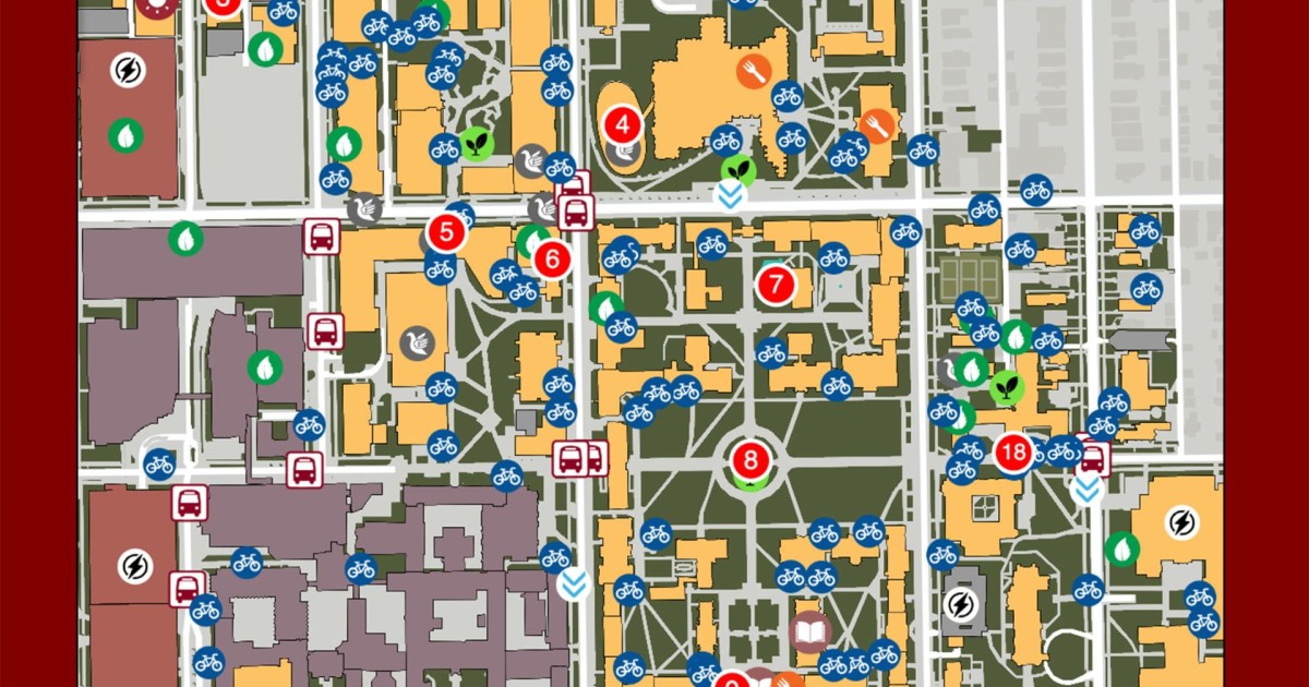 New campus maps series includes garden and sustainability tours | The ...